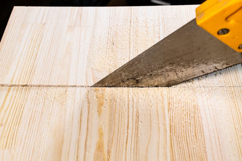 Starting The Cut With A Hand Saw - TigerFish Tools